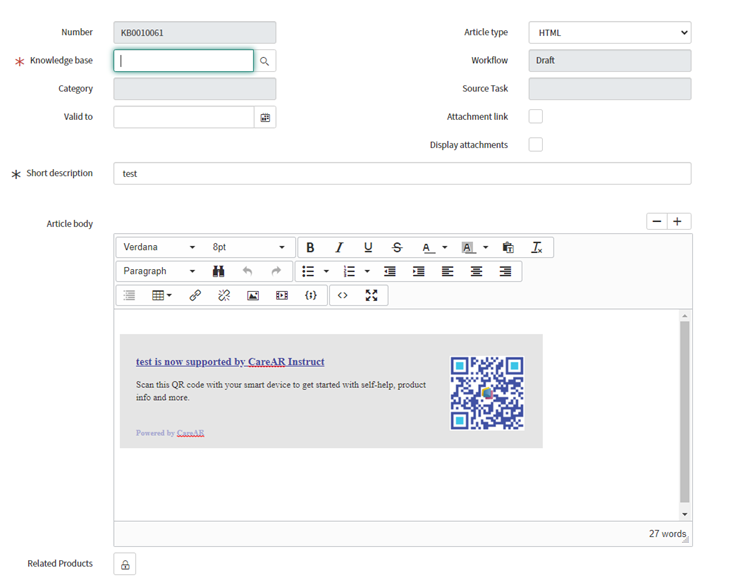 Creating A Knowledge Base Article From The Experience Table Carear